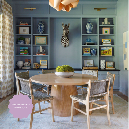 Julie Dining Table - Round – Oyster Creek Collection